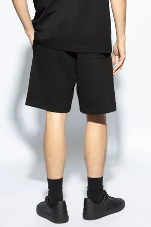 DIESEL® Cotton Shorts With Logo Detail