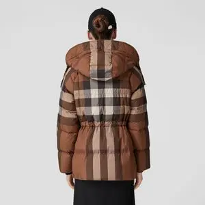 Burberry Vintage Check Hooded Puffer Jacket
