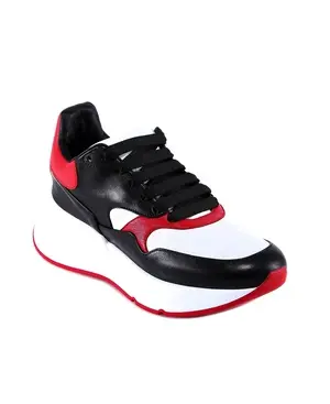 Alexander McQueen Logo Detailed Casual Sneakers - Black