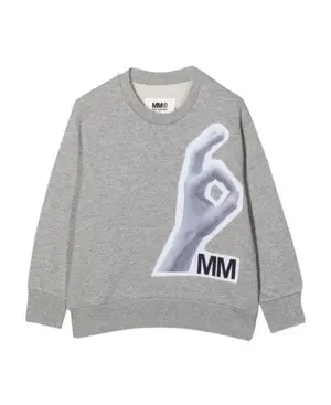 MAISON MARGIELA Graphic Print Cotton Sweatshirt