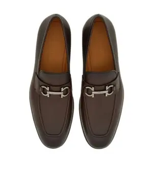 FERRAGAMO Gancini Moccasins - Black