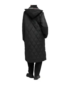 Barbour Quilted Hooded Coat With Knot Trim