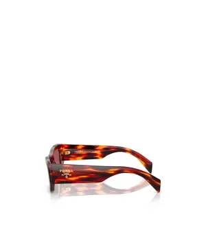 Prada Rectangular Frame Sunglasses - Brown