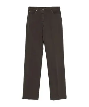Etro Button-fly Straight Leg Trousers - Black