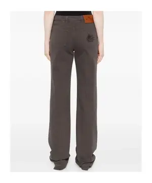 Etro Button-fly Straight Leg Trousers - Black