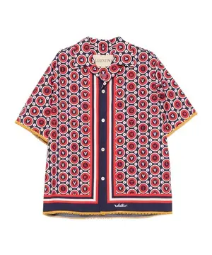 Valentino Garavani Bulles Royales Short-sleeved Shirt - Red