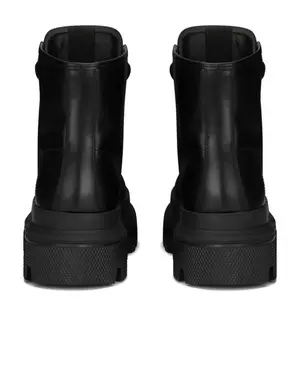 Dolce & Gabbana Logo Plaque Lace-up Ankle Boots