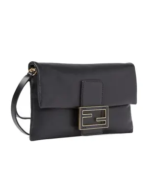 Fendi Mamma Baguette Pouch - Black