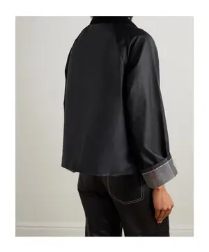 Barbour Kearton Two-tone Waxed Cotton Jacket - Navy