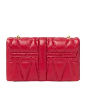 Versace Kleio Quilted Mini Crossbody Bag - Red