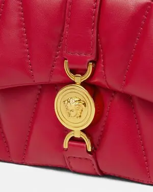 Versace Kleio Quilted Mini Crossbody Bag - Red