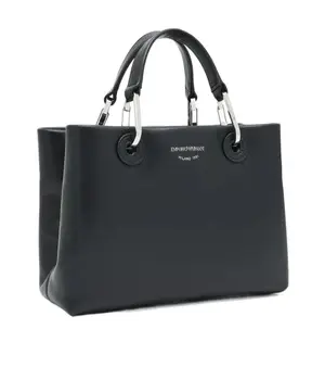 Emporio Armani Myea Logo Top Handle Bag - Black