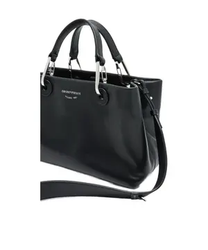 Emporio Armani Myea Logo Top Handle Bag - Black