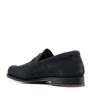 TRICKER'S Suede Loafers - Navy