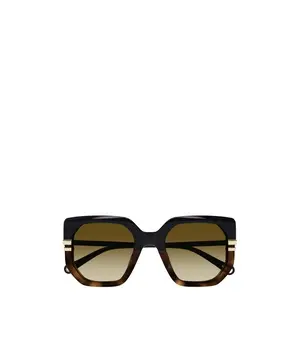 Chloé Eyewear Oversized Square Frame Sunglasses - Brown