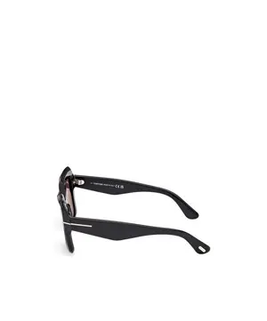 TOM FORD Esme Oversized Frame Sunglasses - Gray