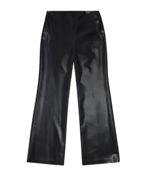 DIESEL® P-olaris Coated Pinstripe Flare Pants - Black