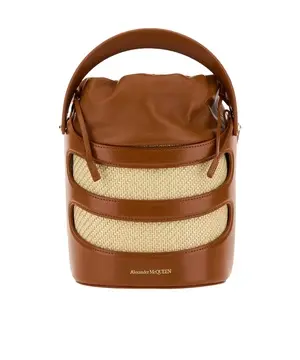 Alexander Mcqueen Printed Bucket Bags