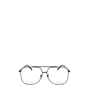 Stella McCartney Geometric Plano Mirror Eyeglasses - Black