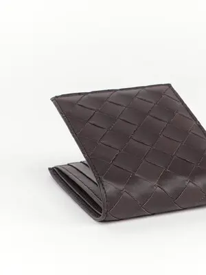 Bottega Veneta Intrecciato Bifold Wallet - Brown