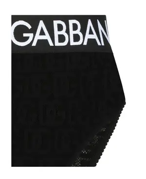 Dolce & Gabbana Dolce Gabbana High Waist Logo Waistband Briefs