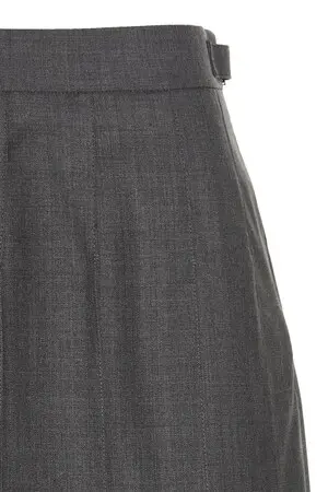 Thom Browne Pleated Mini Skirt - Medium Gray