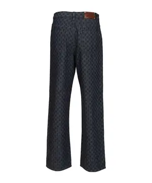 Dries Van Noten Pine Patterned Wide-leg Trousers