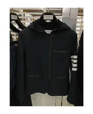 Thom Browne 4-bar Tech Compression Zip-up Hooded Jacket