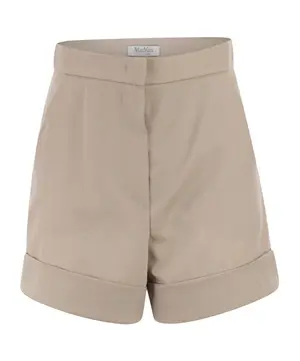 Max Mara Max Mara High-Waisted Turn-Up Hem Shorts No
