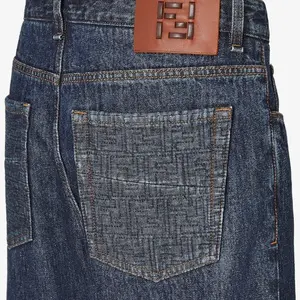 Fendi Straight-cut Long Jeans - Blue