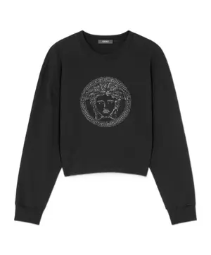 Versace Embellished Crewneck Sweatshirt
