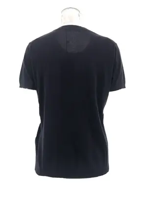 Max Mara Short-sleeve Fine Knit Sweater - Black