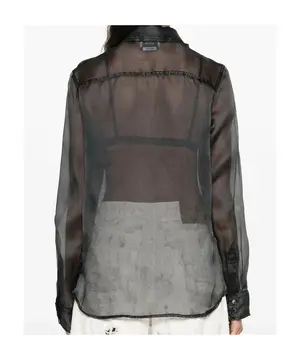 HAIKURE Sheer Detailed Long-sleeve Shirt