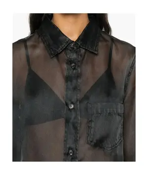 HAIKURE Sheer Detailed Long-sleeve Shirt