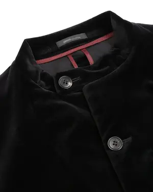Emporio Armani Velvet Stand Collar Jacket