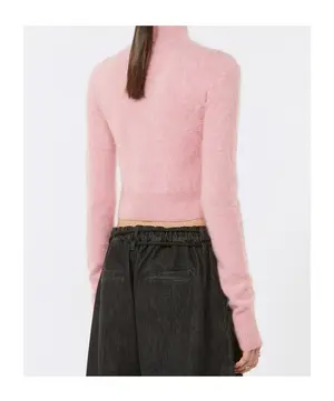 Sportmax Gubbio Mock Neck Jumper - Pink
