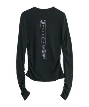 Our Legacy Strain Ruched Long Sleeve T-shirt