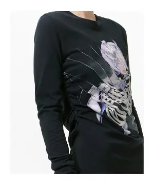 Our Legacy Strain Ruched Long Sleeve T-shirt