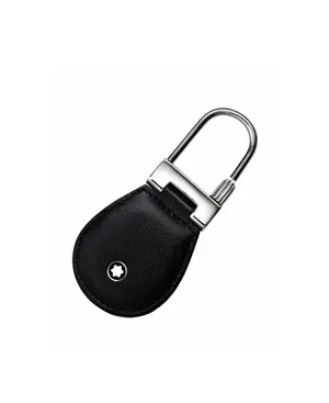 Montblanc Logo Leather Keychain - Black