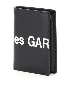 Comme Des Garçons Huge Logo Mini Bi-fold Leather Wallet