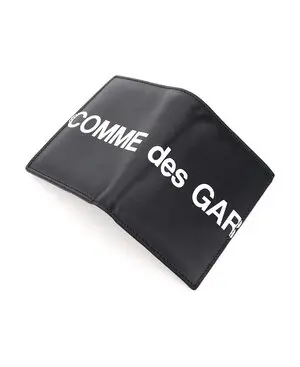 Comme Des Garçons Huge Logo Mini Bi-fold Leather Wallet