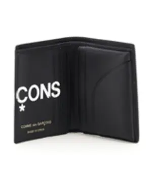 Comme Des Garçons Huge Logo Mini Bi-fold Leather Wallet
