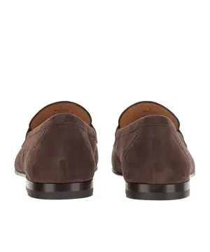 TOD'S Suede Slip-on Loafers - Brown