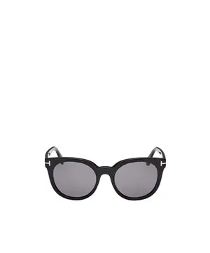 TOM FORD Tom Ford Moira Round Frame Sunglasses Gray