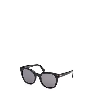 TOM FORD Moira Round Frame Sunglasses - Gray