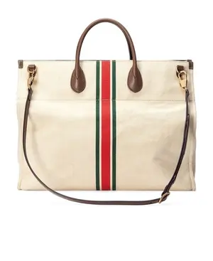 Gucci Web Stripe Tote Bag