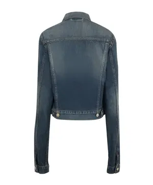 Balenciaga Collared Button-up Denim Jacket