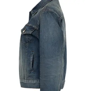 Balenciaga Collared Button-up Denim Jacket