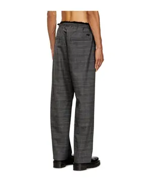 DIESEL® Plaid Regular Fit Drawstring Waist Trousers