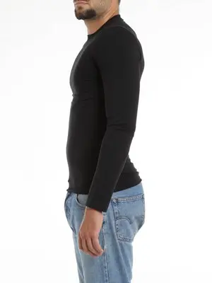 Emporio Armani Round Collar And Long-sleeved T-shirt